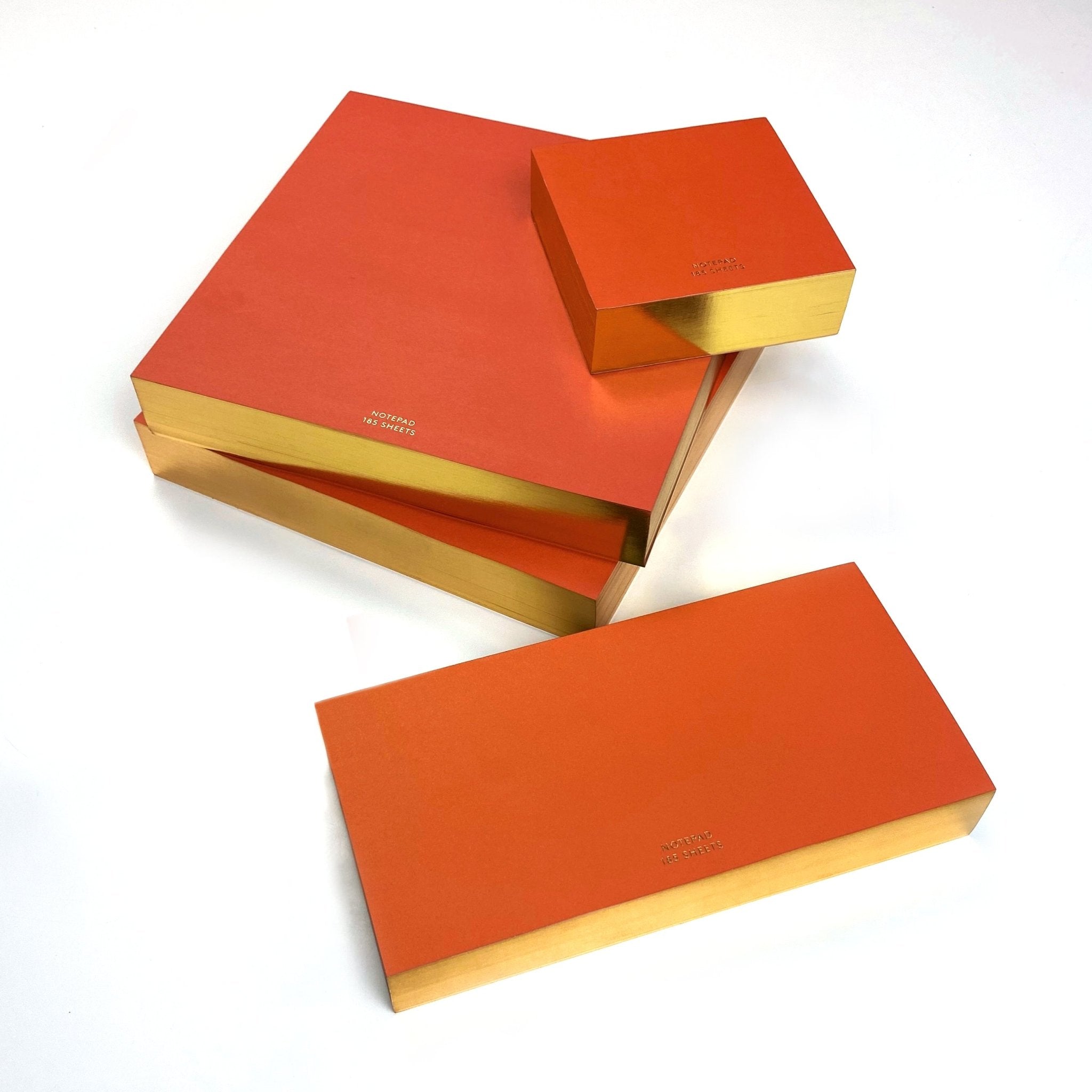 Colorpads: Red notepads with gold edging – Wms&Co.