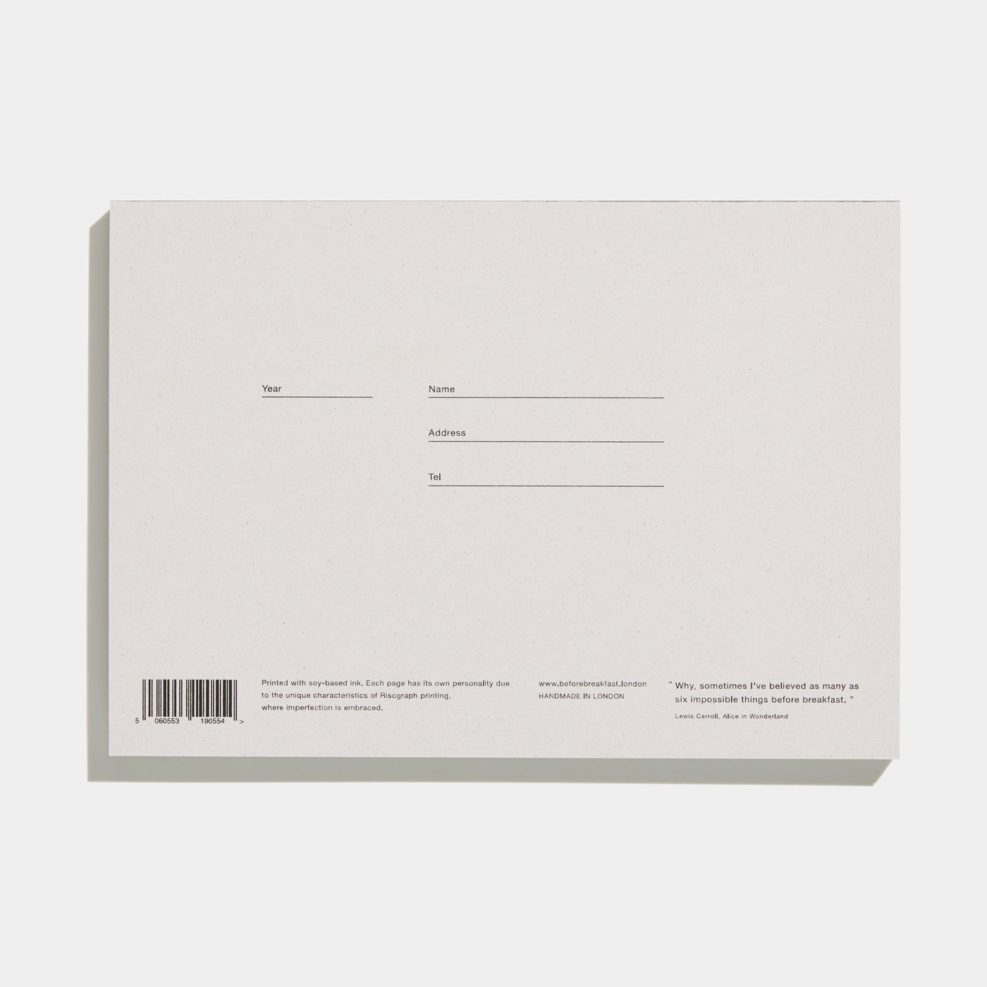 Before Breakfast Desktop Notepad: Grey – Wms&Co.