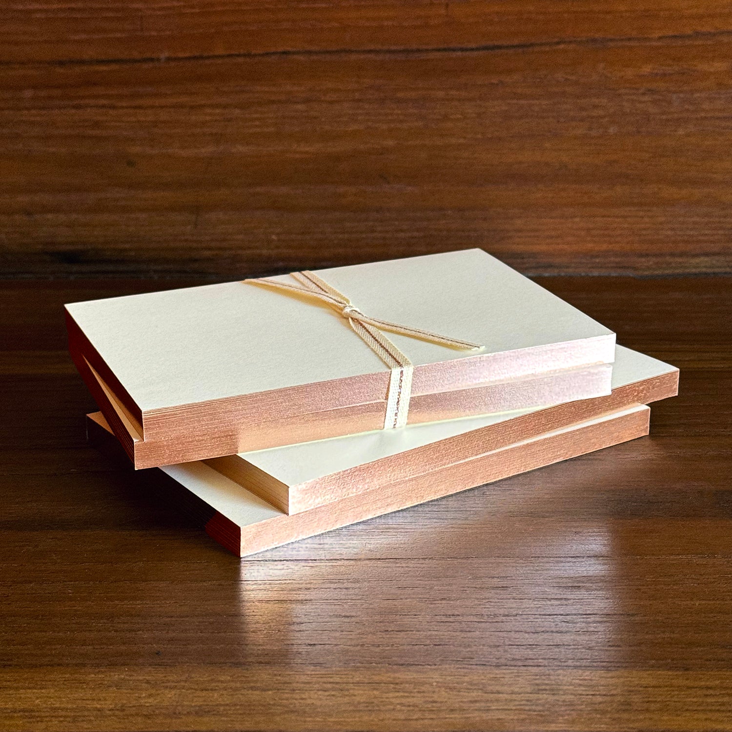 Ivory Notebooks with Rose Gold Edging (set of 2) – Wms&Co.