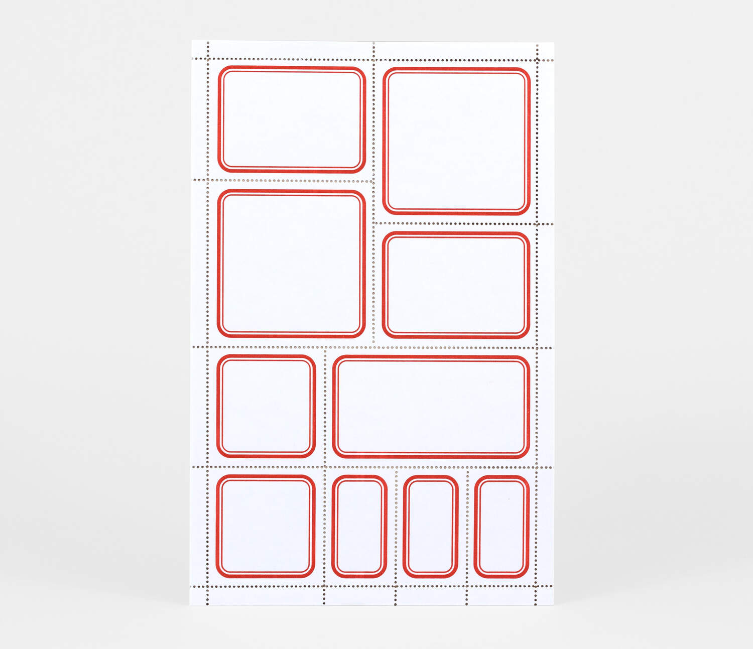 Classic Gummed Labels with Red Borders for organization and labeling ...