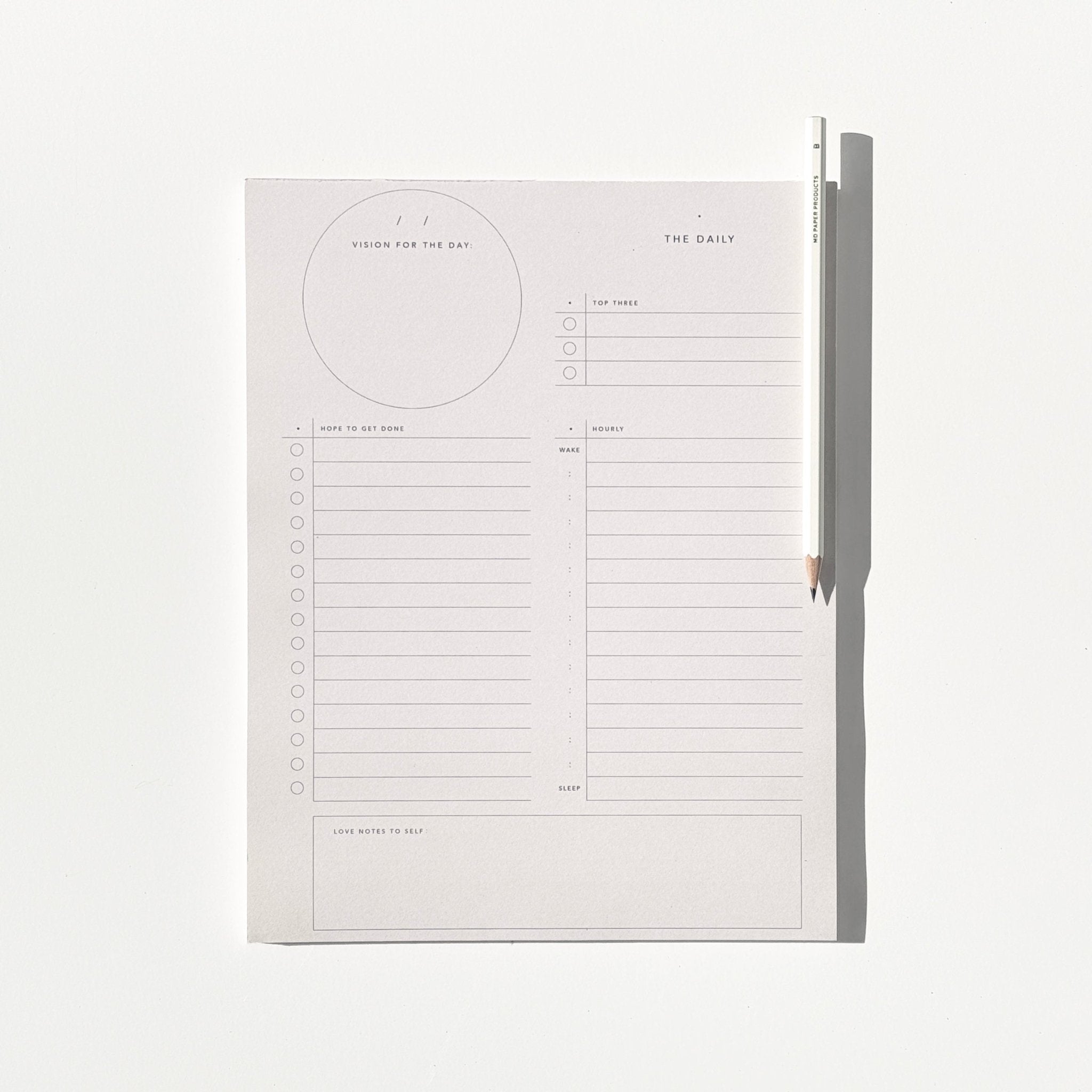 Vision for the Day Notepad – Wms&Co.