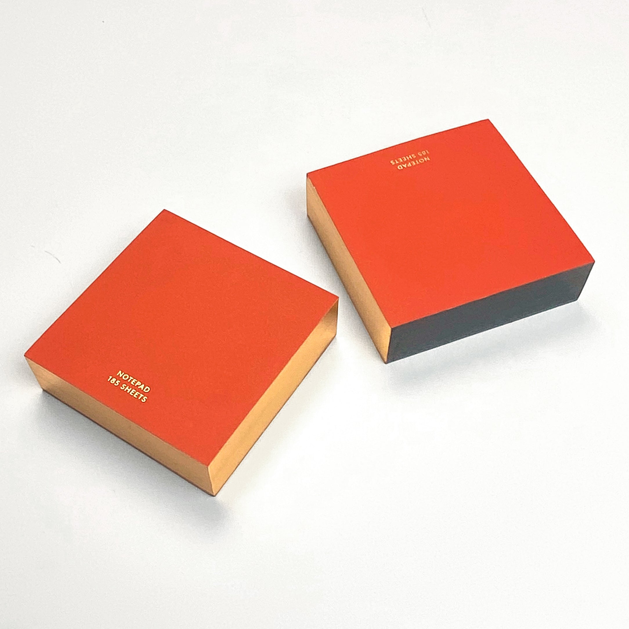 Colorpads: Red notepads with gold edging – Wms&Co.