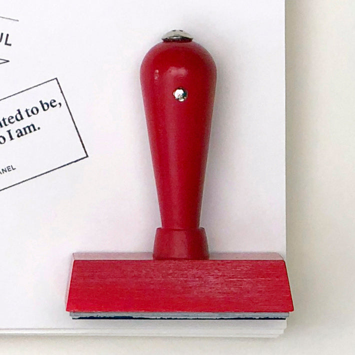 Philosophical Quote Rubber Stamp - Rectangular – Wms&Co.